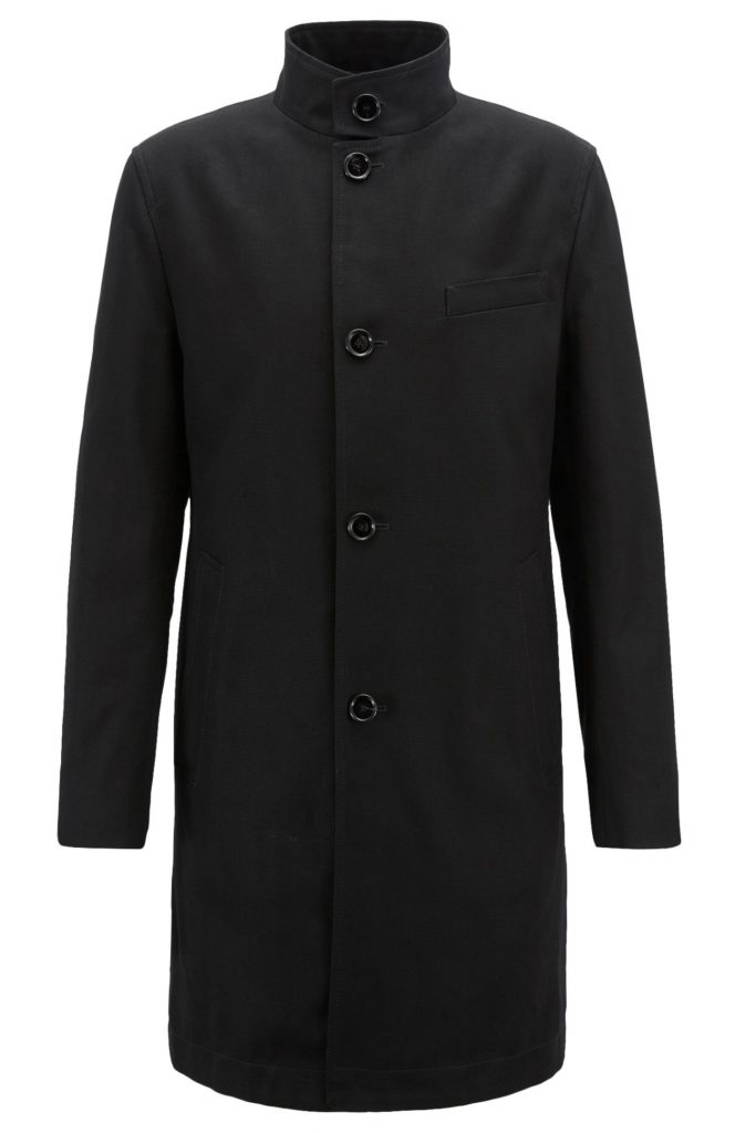 Slim Fit Black Coat - Tailored Suit Paris